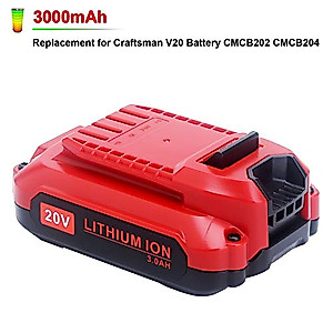 ELEFLY 20V CMCB202 Battery Replacement for Craftsman V20 Lithium Ion Battery CMCB202-2 CMCB201 CMCB204, Compatible with Craftsman 20V Max V20 Series Tools