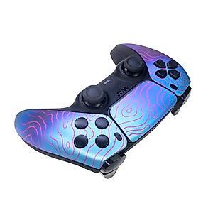 Full Housing Shell DIY Replacement Shell Custom Faceplate for PS5 Controller with Screws Tools (Controller Shell)