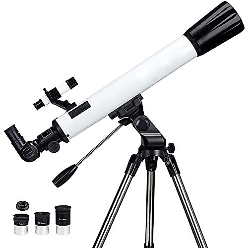 Moutec Telescope for Astronomy Beginners with Sturdy Steel Tripod, 700x70mm AZ Astronomical Refractor Telescope for Adults, Great Astronomy Gift for Kids to Explore Moon and Planets