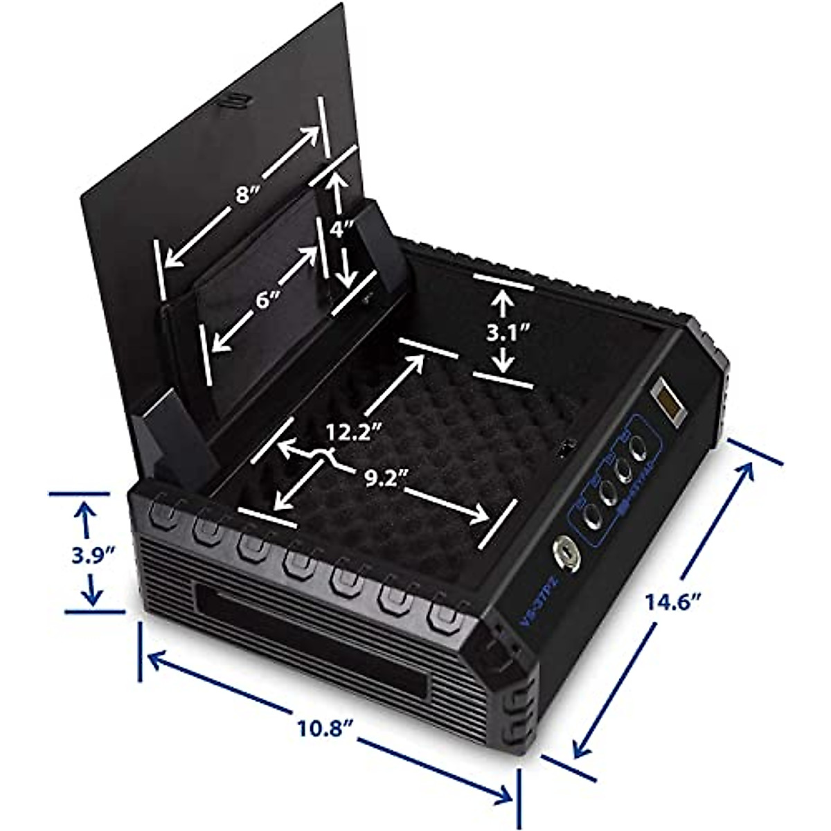 Viking Security Safe VS-37PZ Two Gun Safe with FBI Certified Fingerprint Safe Biometric Safe Sensor & Keypad 2 Handgun Capacity Pistol Safe