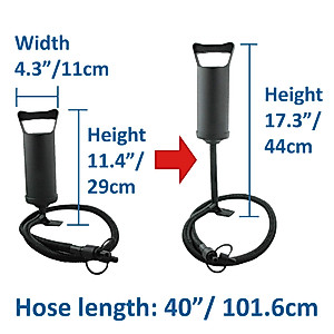 ObboMed PP-1030 Hand Pull Powerful Floor Air Pump for Inflatable Cushion, Pillow, Wedge, Basin