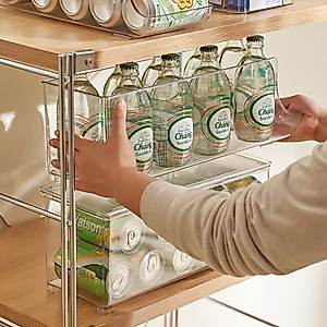 Soda Can Organizer for Refrigerator Stackable Can Holder Dispenser with Lid for Fridge, Pantry, Freezer – Fridge Can Organizer, Soda Fridge Organizer,Refrigerator Drink Organizer,BPA-Free,Clear Design