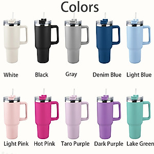 Ships Next Day,I Wish We Lived Closer,Best Friend Gifts 40 OZ Tumbler with Handle,Personalized Tumbler with Name Custom Long Distance State to State Coffee Cup Christmas Gifts for Women