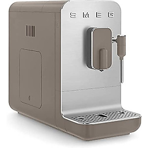 Smeg Fully Automatic Coffee Machine with Steam Taupe, 47 ounces