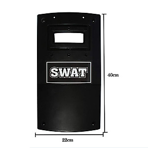 BinaryABC Police Shield Toys,Police Roly Play Props,Halloween Cosplay Police Costume Accessories,40 x 22cm