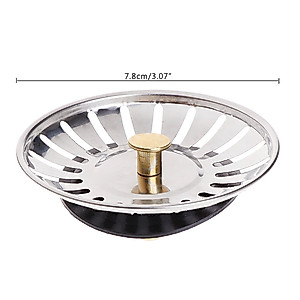 Sink Filter Anti-Clogging Shower Hair Catcher Round Drain Cover Floor Drain Strainers for Bathroom Bathtub Kitchen