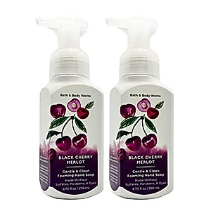 Bath and Body Works Gentle Foaming Hand Soap, Black Cherry Merlot 8.75 Ounce (2-Pack)