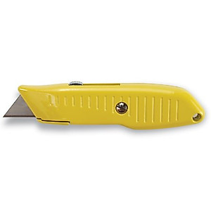 Lutz 30282#82 Safety Nose Retractable Blade Utility Knife - Yellow (82-YL)