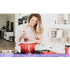 Amazinpure SGP-400 4 Pack Replacement Black Porcelain Square 7.75" x 7.75" Gas Range Drip Pan Replaces 786333 PS11744751 WP786333 AP6011553