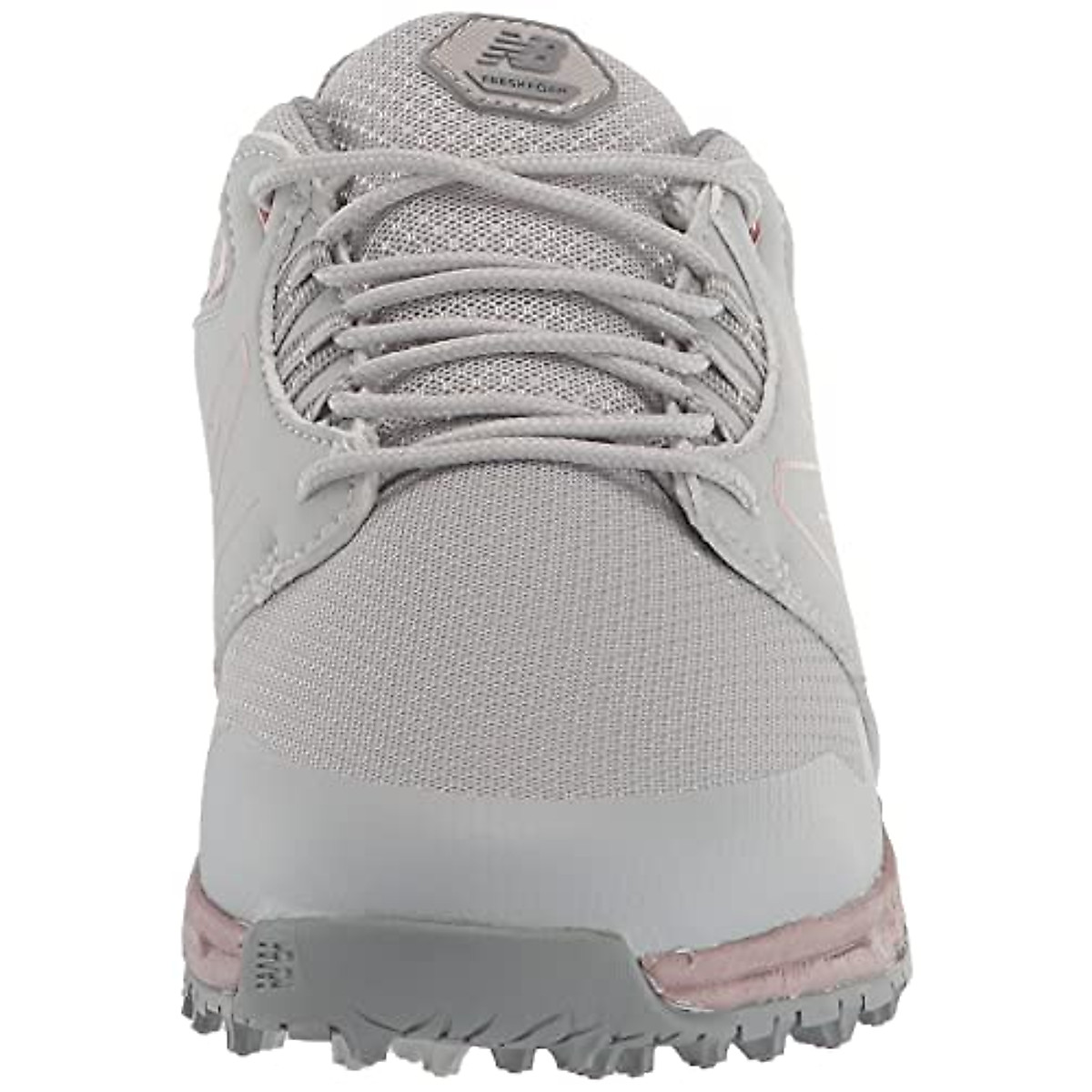 New Balance Women's Fresh Foam Link SL v2 Golf Shoe, Grey/Rose, 6.5