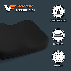 Vapor Fitness Silicone Seat Cover Design for Concept 2 Rowing Machine Seat (Black)