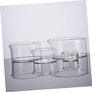 FUNOMOCYA Glass Crystallization Dish for Laboratory Use High Borosilicate Glass Storage Dish with Spout Ideal for Monomer and Scientific Experiments Size
