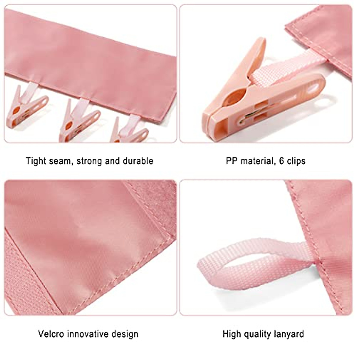 Klyuqoz Travel Hangers Foldable, Sock Hangers with Clips Pack of 2, with Travel Clothesline 9.8 ft, for Scarves Tie Socks Underwear Hat Travel Home Foldable, 2 Colors