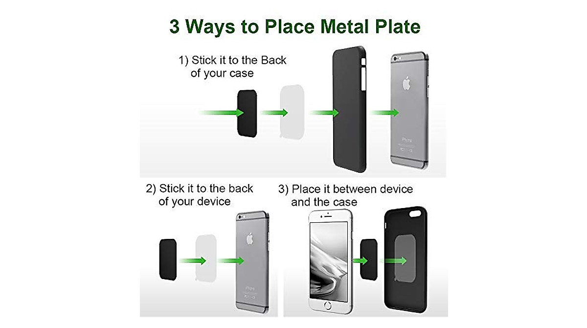 Universal Metal Plates for Magnetic Car Mounts | 3M Adhesive
