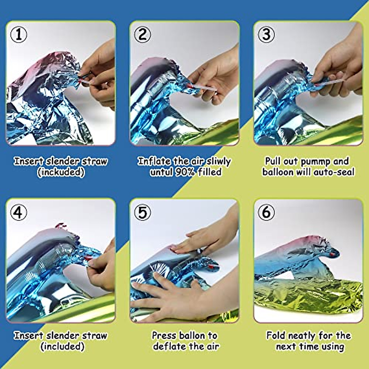 Halovin Candy Land Letter Balloons for Candy Theme Party, Rainbow Candy Land Balloons for Wonka Party (Colorful)