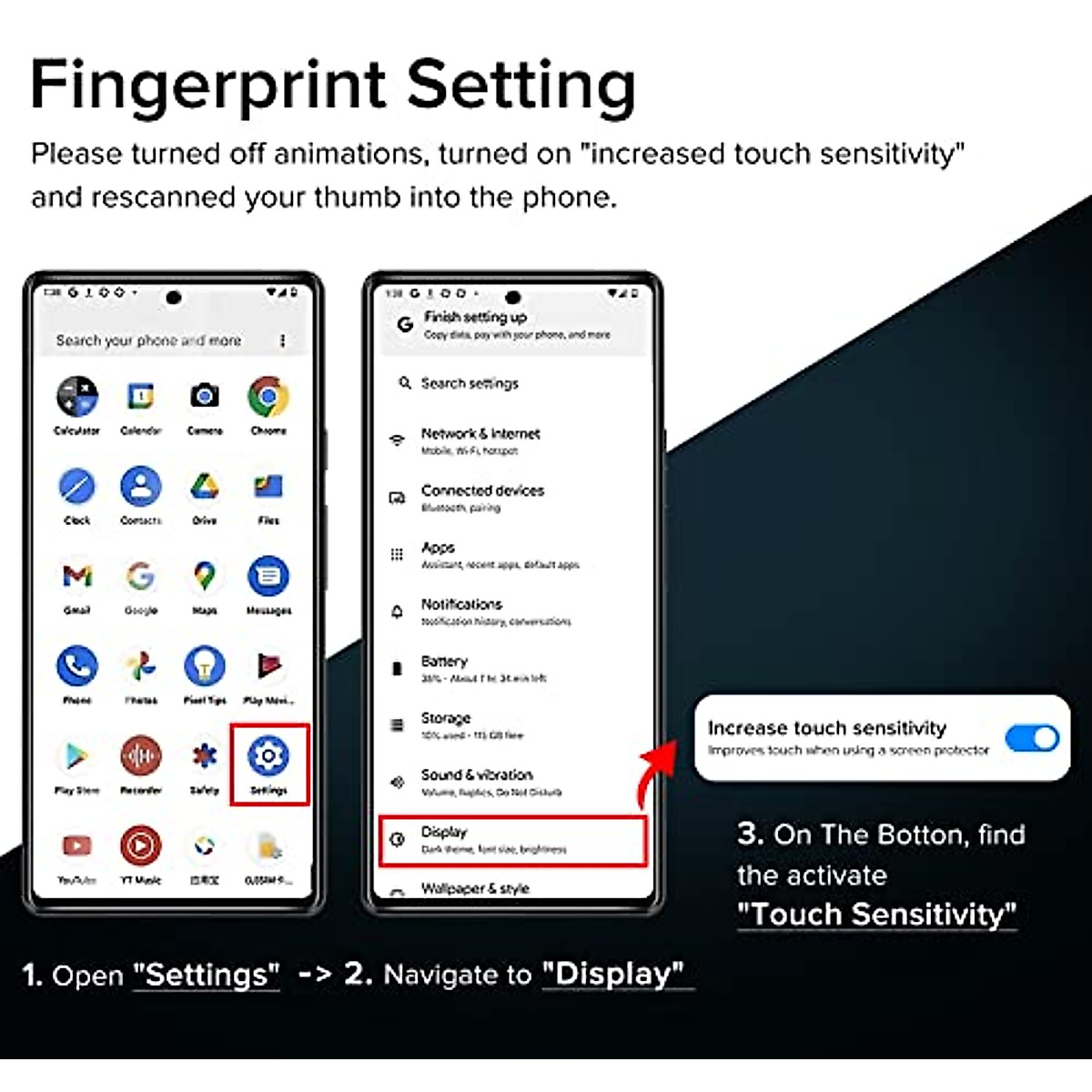 ivoler [3 Pack] Screen Protector Tempered Glass for Google Pixel 6a 5G 2022 (6.1 inch)[Fingerprint Unlock Compatible] with Easy Installation Frame[Not for Pixel 6] 9H Hardness Clear Film Bubble Free