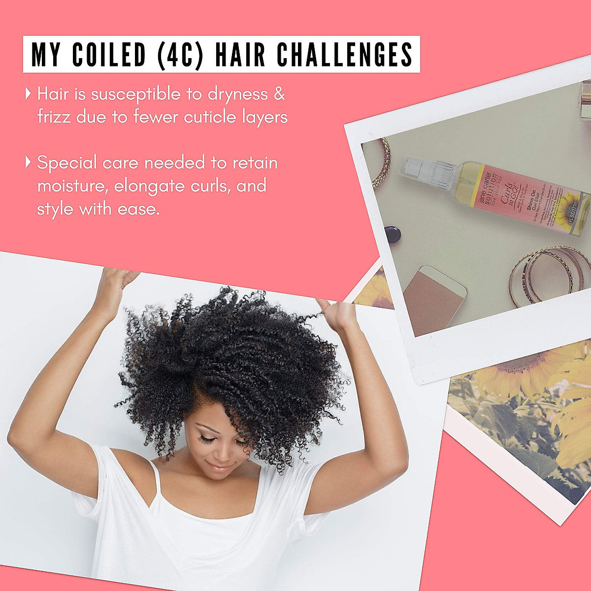 Jane Carter Solution Curls to Go Shine On Curl Elixir (6oz) - Nourishing, Reduce Frizz