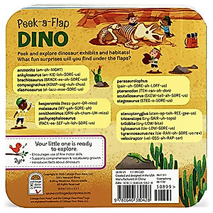 Peek-a-Flap Dino - Children's Lift-a-Flap Board Book, Gift for Little Dinosaur Lovers, Ages 2-7