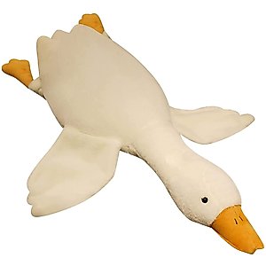 AUCOOMA Soft Plush Goose Stuffed Animals Pillow for Kids Baby, Cute Swan Plushie Toy 16"