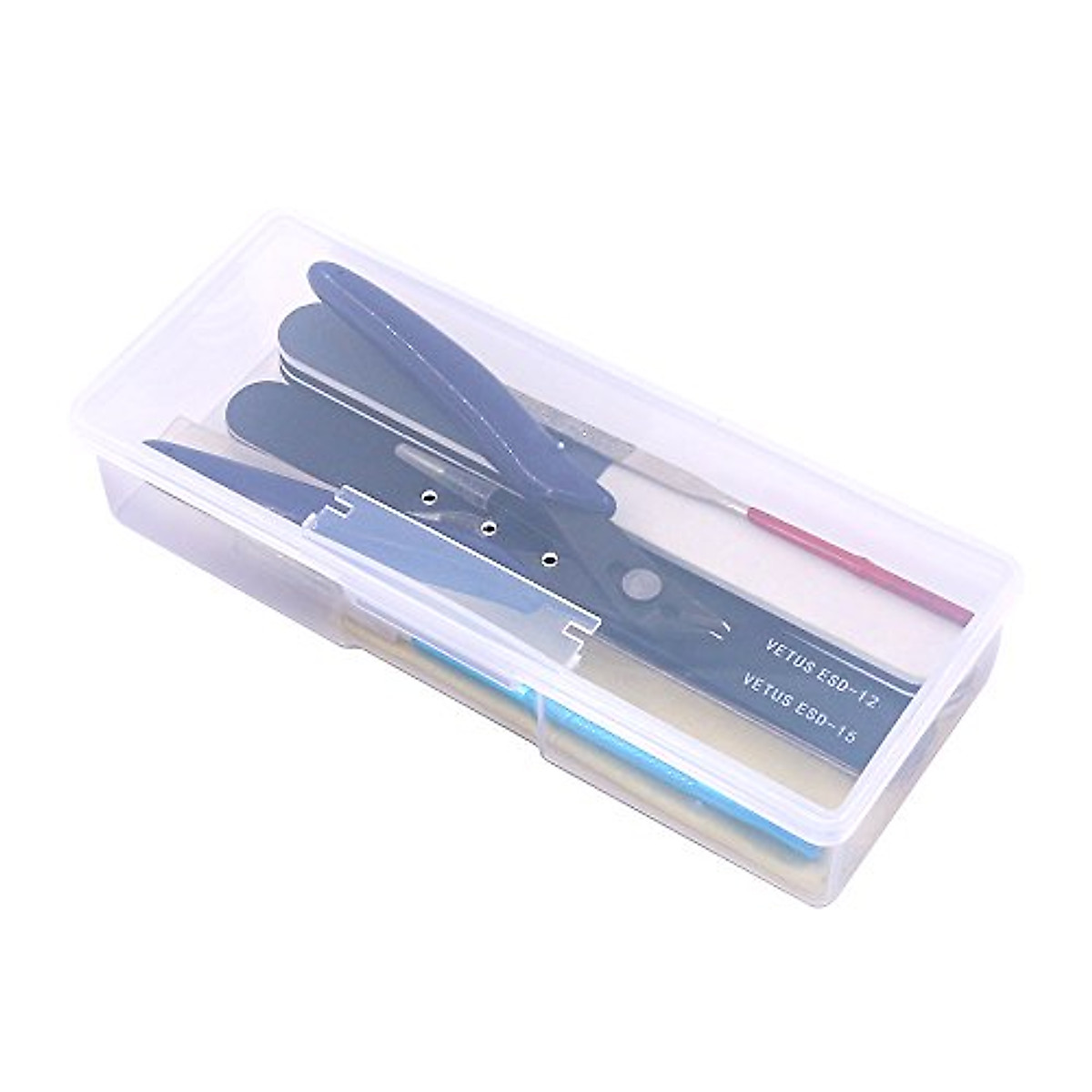 Swpeet 9Pcs Compatible for Gundam Modeler Basic Tools, Perfect Replacement for Gundam Model Tools Kit Building Beginner Hobby Model Assemble Building With Duty Plastic Container