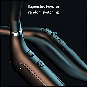 Upgrade HiFi ANC Wireless Bones-Conduction Headphone Bluetooth 5.3 Bone-Drive Headset Ipx6 Waterproof,Stereo Earphone Sport Compatible with iOS and Android for Sports Gym (Black)