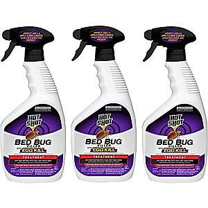 Hot Shot Bed Bug Killer with Egg Kill Treatment, 32 Ounces (Pack of 3)