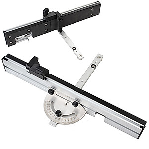 KETIPED Aluminium Alloy Miter Bar Clamping Tool Slider Table Saw Gauge Rod T-Slot Track Bar Rail for Router Tables and Woodworking,300mm-Blue