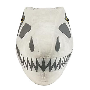 GIANT MICROBES Fuzzy Fossils Gigantic 15" T rex Stuffed Animal, T rex Plush, Dinosaur Stuffed Animal, Tyrannosaurus Rex Toy, Dinosaur Skull Decor, Dinosaur Pillow, Paleontologist Gifts