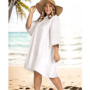 KFUBUO Surf Poncho Changing Towel Swim Robe with Pocket Plus Size Terry Cloth Swim Cover Up for Women Towel Poncho Hoodie