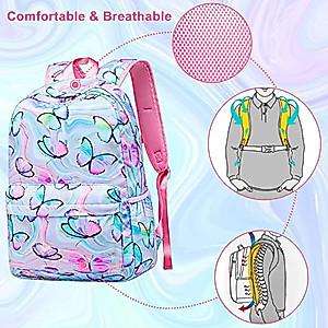 CAMTOP Preschool Backpack for Kids Girls Small Backpacks Purse Kindergarten School Bookbags for Toddler Travel (Age 2-9 Years,Butterfly Printing)