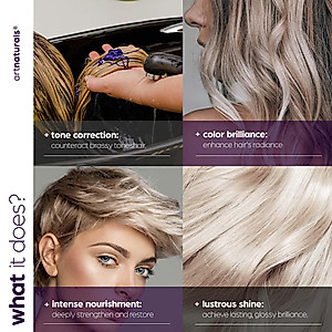 Artnaturals Purple Conditioner – (16 Fl Oz / 473ml) – Protects, Balances and Tones – Bleached, Color Treated, Silver, Brassy and Blonde Hair - Sulfate Free