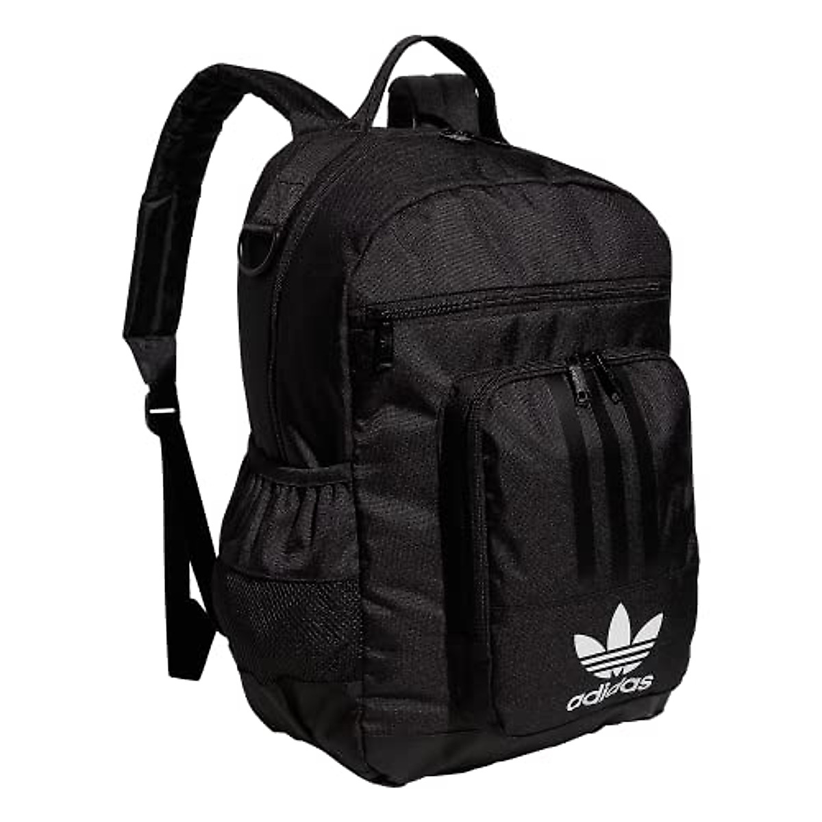 adidas Originals Originals National 3-Stripes 2.0 Backpack, Black/White, One Size