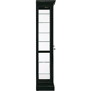 Howard Miller Hall Curio Cabinet, Black Satin