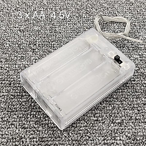 AIMPGSTL Battery Case Holder,3 AA Battery Holder with Switch, 2PCS 4.5V Battery Holder with Switch, 3X 1.5V AA Battery Holder and Switch