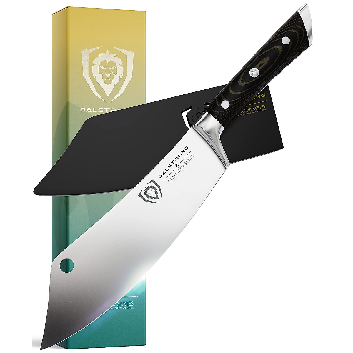 Dalstrong The Gladiator Series Elite Chef & Cleaver Hybrid Knife 8" - "The Crixus Bundled Meat Shredding Claws