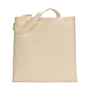Set of 24 Blank Cotton Tote Bags Reusable 100% Cotton Reusable Tote Bags (2 dozen)