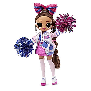 L.O.L. Surprise! OMG Sports Cheer Diva Competitive Cheerleading Fashion Doll with 20 Surprises Including Sparkly Accessories & Reusable Playset, Posable - Gift for Kids, Toys for Girls Boys Ages 4 5 6 7+
