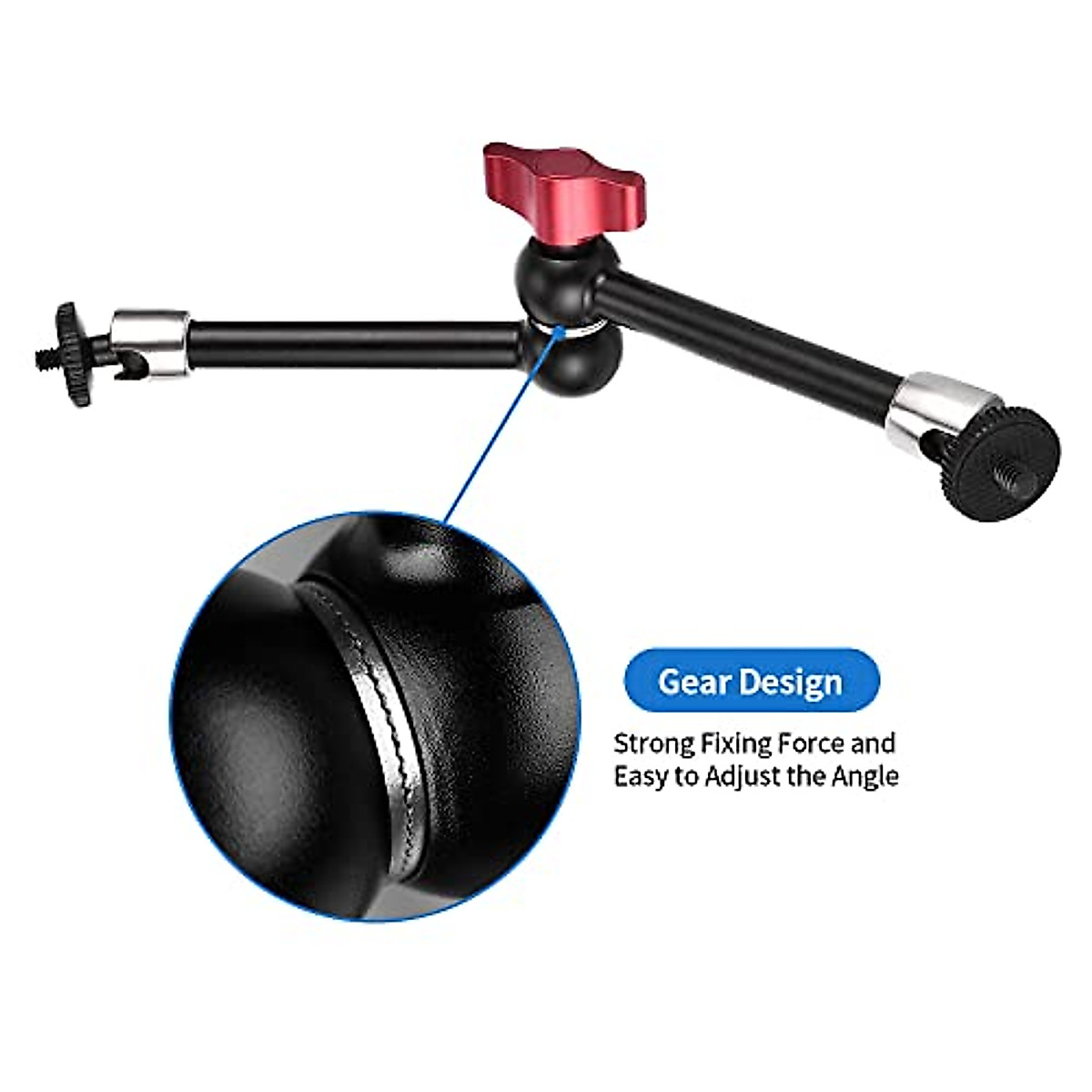 Hemmotop Magic Arm 11 Inches with Super Clamp Articulating Friction Arms for iPhone LCD Monitor Clamp Holder Mounts Kit Adjustable MS01