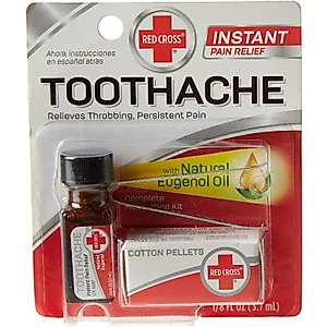 Red Cross Toothache Complete Medication Kit 0.12 oz (Pack of 3)