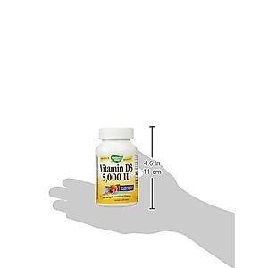 Nature's Way Vitamin D3 Max, Supports Healthy Bones and Teeth*, Supports Immune Health*, 125mcg per Serving, 240 Softgels