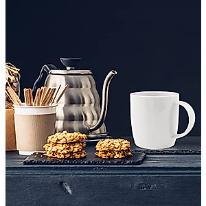 fulong Reusable Plastic Drinking Cup with Handle, BPA Free Microwave & Dishwasher Safe Food Grade PP 13 Ounce Coffee & Milk Mug Set of 5 (Pink)