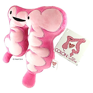 I Heart Guts Colon Plush - You Move Me - 11" Colon Care Tips with Stuffed Toy