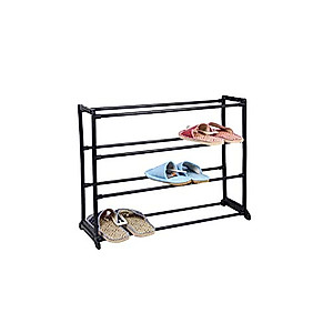 Sunbeam 12-Pair Shoe Rack, Black (SR00754)