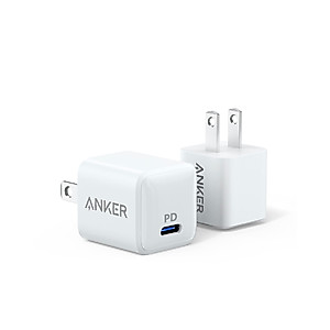 Anker [2-Pack] USB C Charger, Nano Charger 20W Powerport PD Durable Compact high Speed USB C Wall Charger, for iPhone 13/13 Mini/13 Pro/13 Pro Max/12