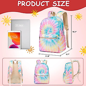 CAMTOP Preschool Backpack for Kids Girls Small Backpack Purse Kindergarten School Bookbags for Toddler Travel (Y0094 Pink Yellow Green)