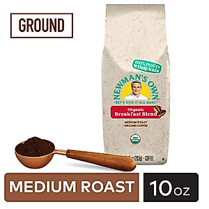 Newman's Own Organics Newman's Breakfast Blend, Ground Coffee, Medium Roast, Bagged 10oz