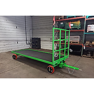 HANDSAMMU 6 inch Heavy Duty Caster Wheel-Industrial Caster Wheels, Polyurethane Tread Cast lron Wheels(Crown)- Set of 4 with up to 4800LB Capacity