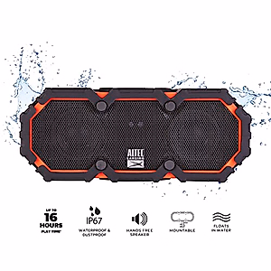 Altec Lansing LifeJacket 2 - Waterproof Bluetooth Speaker, Floating Portable Speaker for Travel & Outdoor Use, Deep Bass & Loud Sound, 30 Hour Playtime