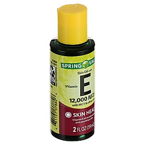 Foxie Spring Valley Vitamin E Oil with Keratin For Skin Health, 12000 IU, 2 fl oz