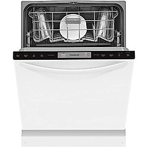 Frigidaire FFID2426TW 24 Energy Star Certified Built-In Dishwasher with OrbitClean Spray Arm Heated Dry 4 Cycles Delay Start and 14 Place Settings in White